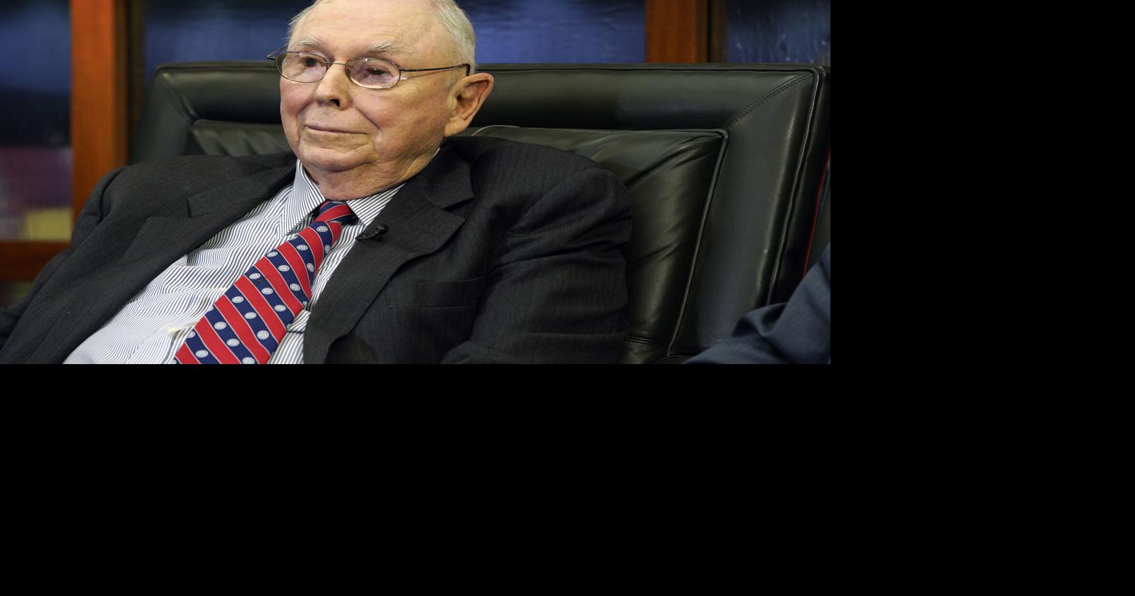 Charlie Munger of Warren Buffett's Berkshire Hathaway dies