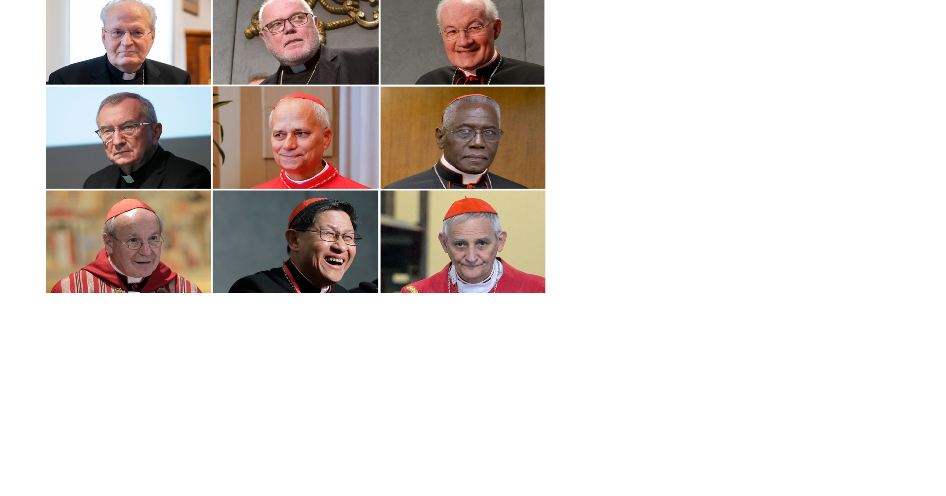 9 cardinals seen as contenders to be the next pope