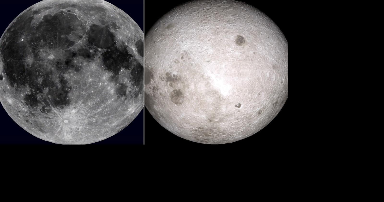 The moon's near and far sides are surprisingly different. A new study ...