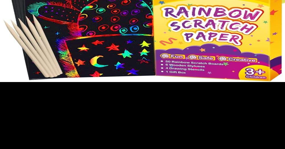 2. Rainbow Scratch Paper