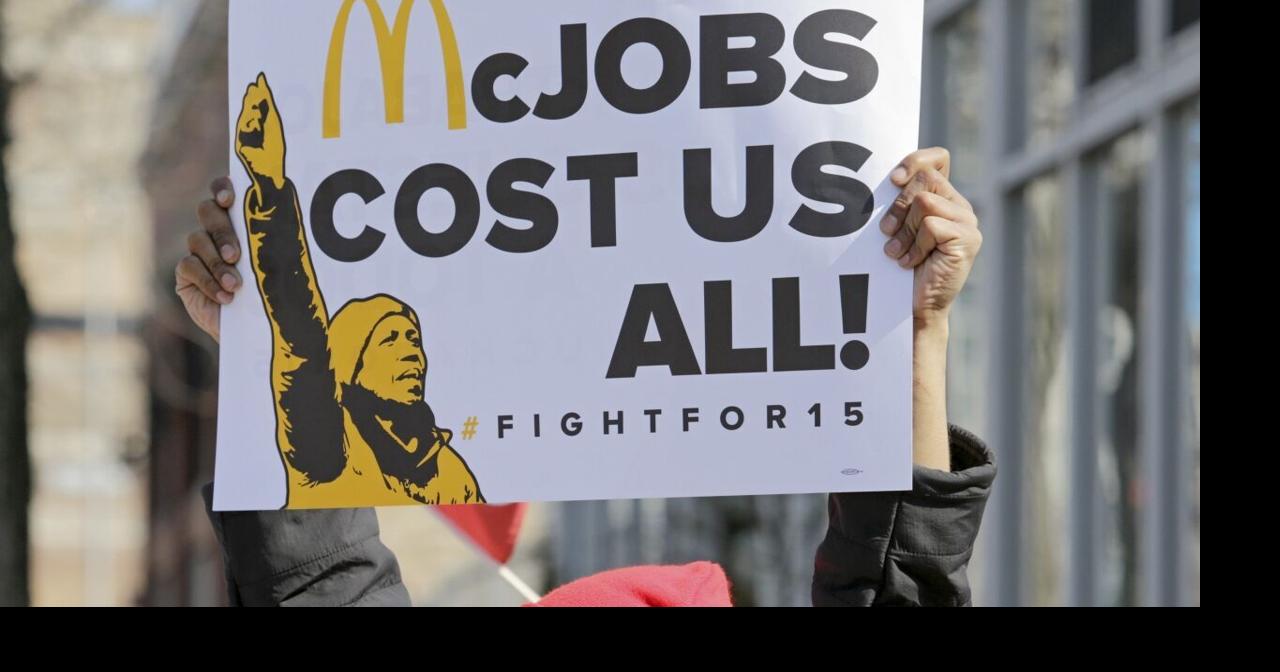 Fast-food workers strike over low wages, honor MLK