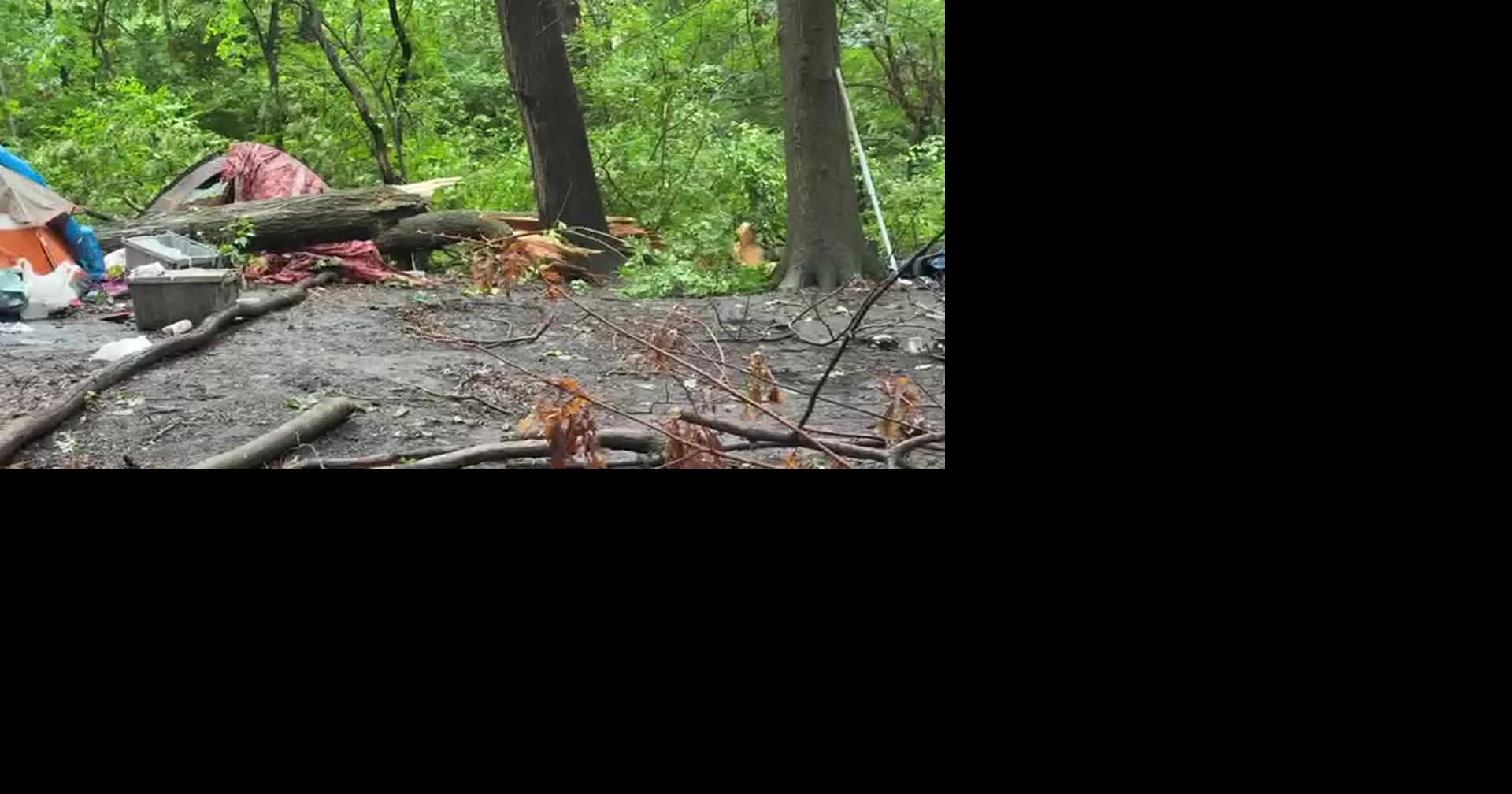RAW: IA: FALLING TREE KILLS MAN AT HOMELESS ENCAMPMENT