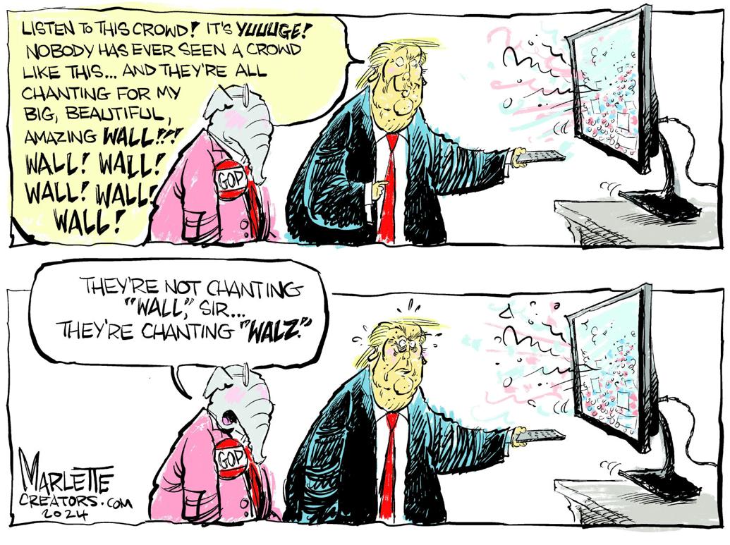 Top 10 political cartoons about Tim Walz