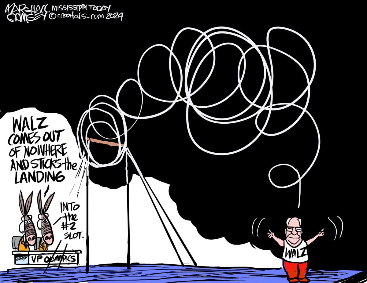 Top 10 political cartoons about Tim Walz