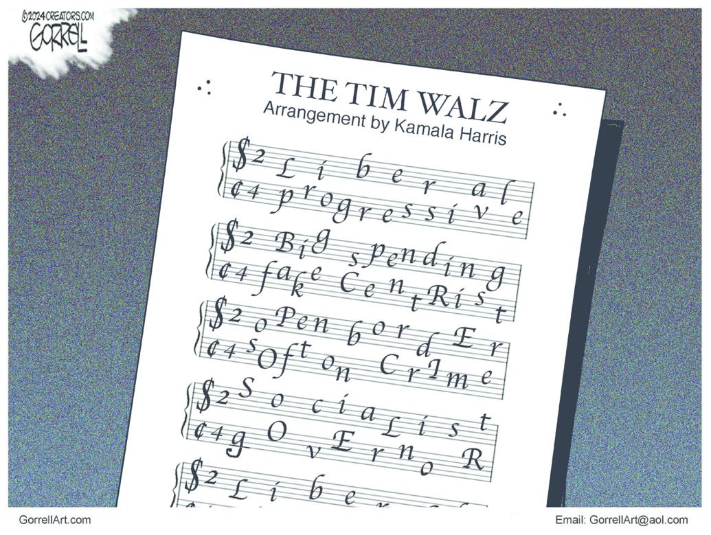 Top 10 political cartoons about Tim Walz