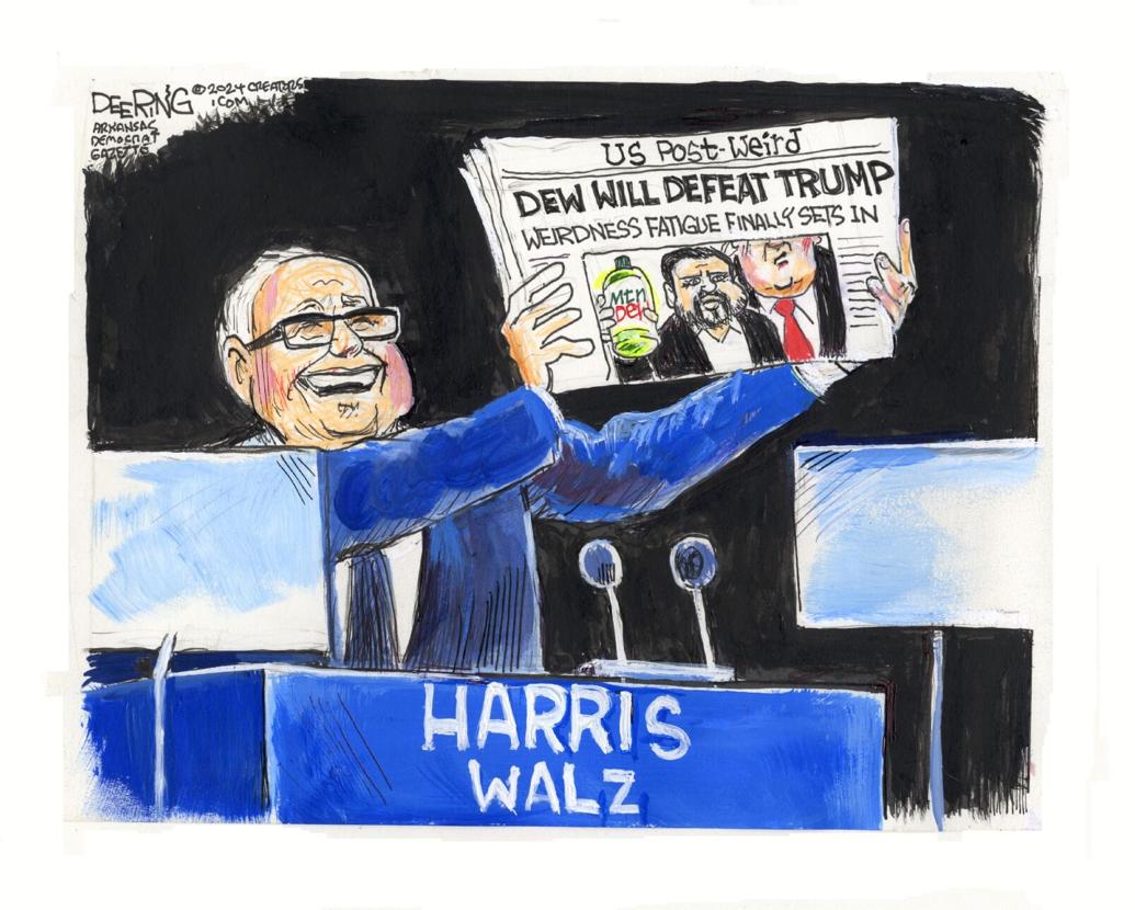 Top 10 political cartoons about Tim Walz