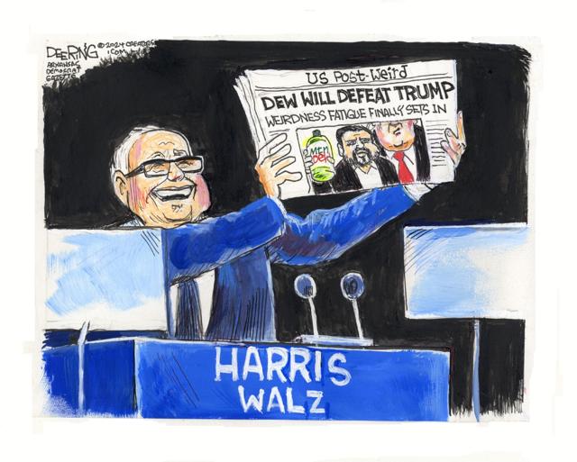 Top 10 political cartoons about Tim Walz