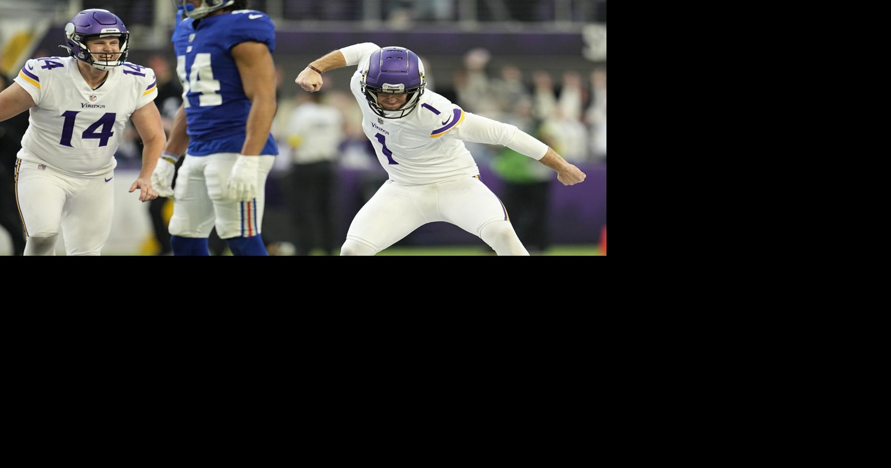 Vikings kicker nails game-ending 61-yard FG