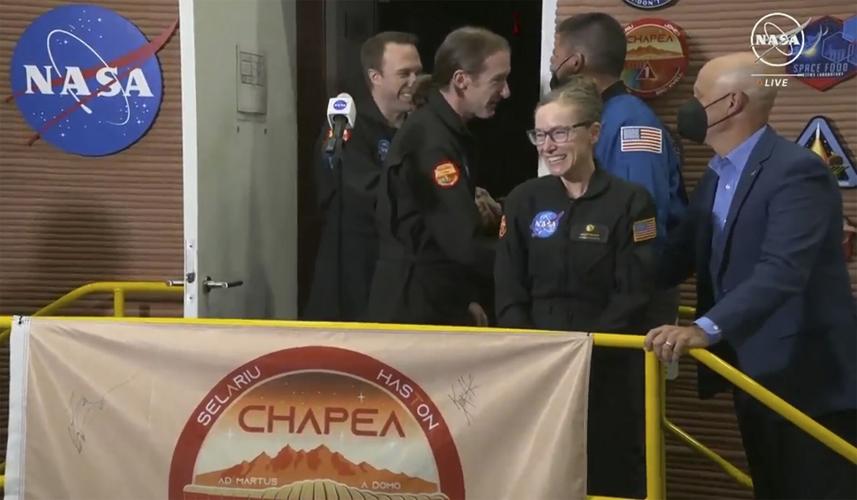NASA crew emerges from earthbound Mars habitat simulator