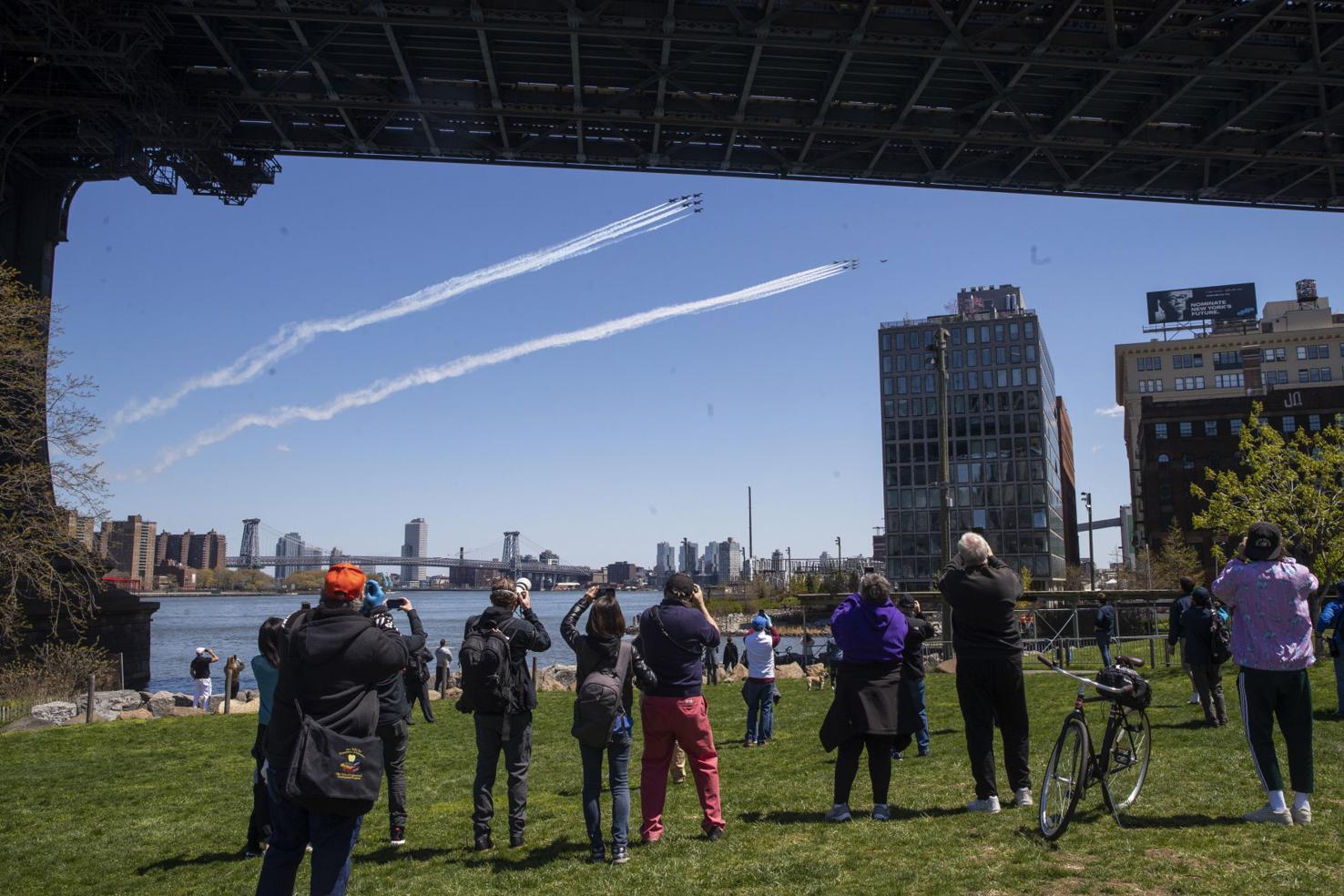 Photos and video: See the big-city flyovers saluting the heroes of the ...