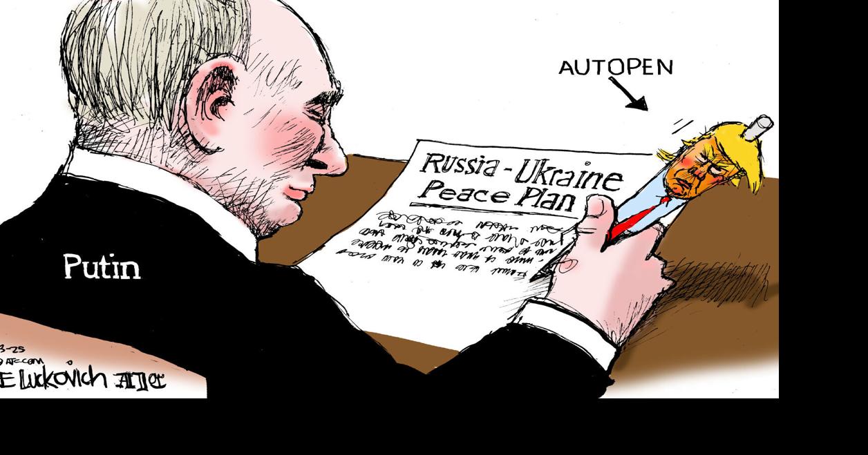5 political cartoons parse Ukraine, Russia peace talks