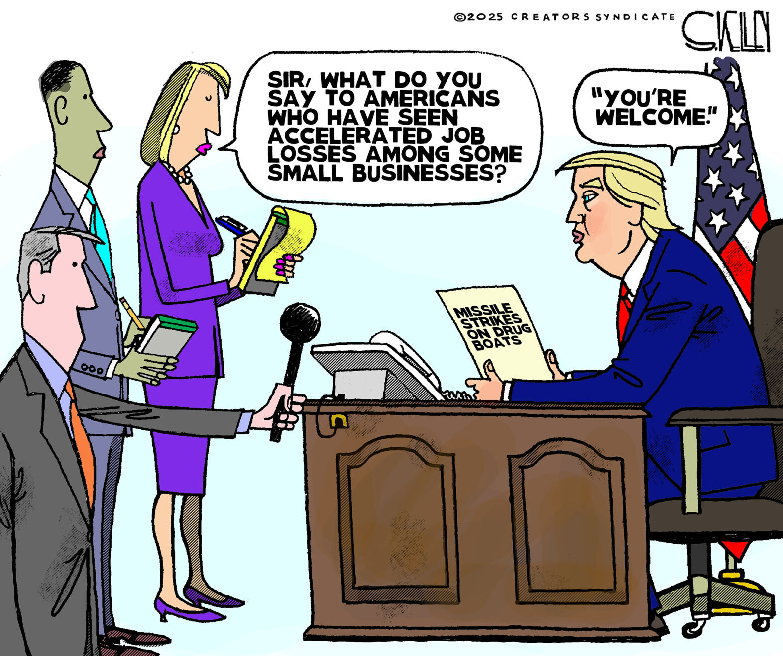 5 political cartoons attack boat strikes in the Caribbean
