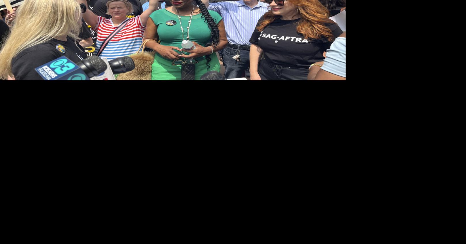 Actors and writers on strike rally in Philadelphia and Chicago as union ...