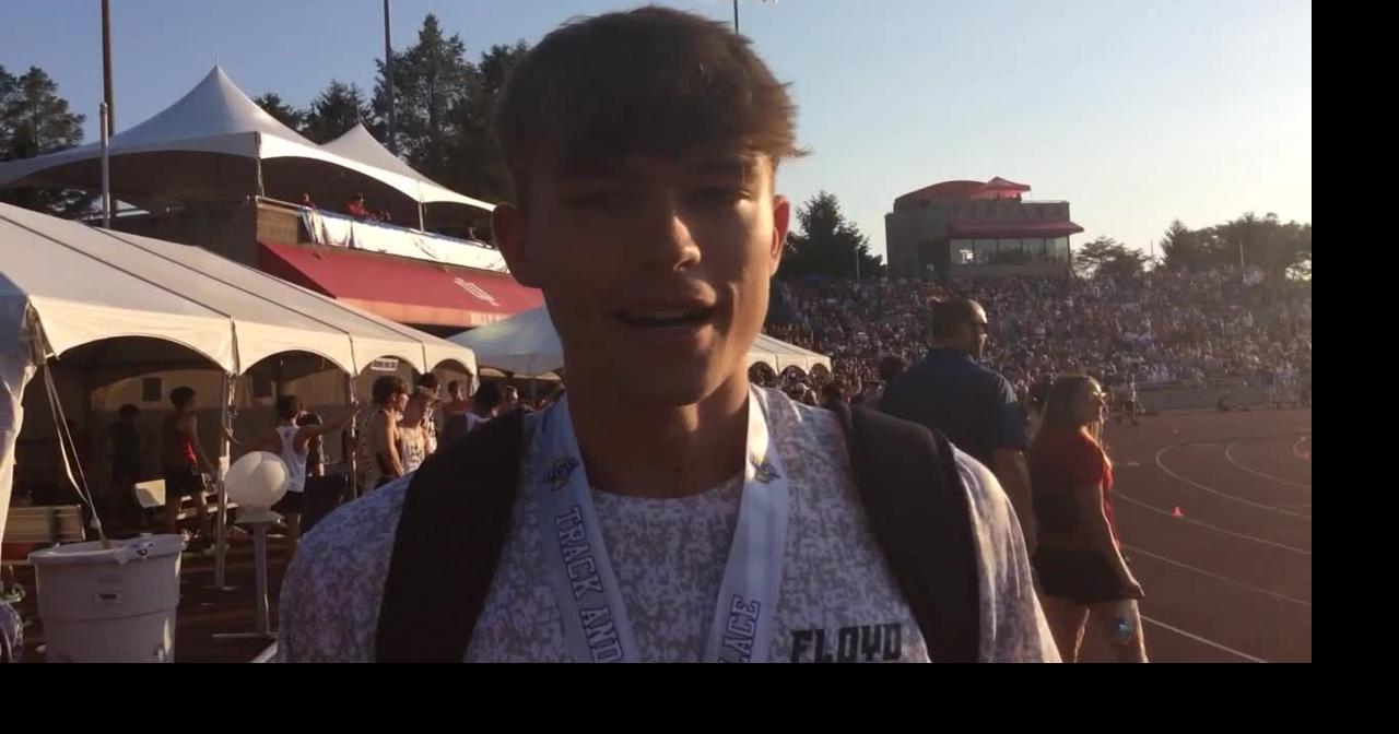 Floyd Central's Kaden Stewart talks about taking 3rd in the high jump ...