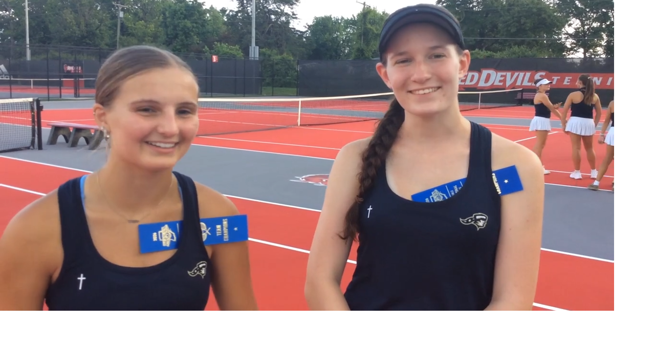 Providence tennis players Addy Wilkinson and Claire Clemmer-Becht talk ...