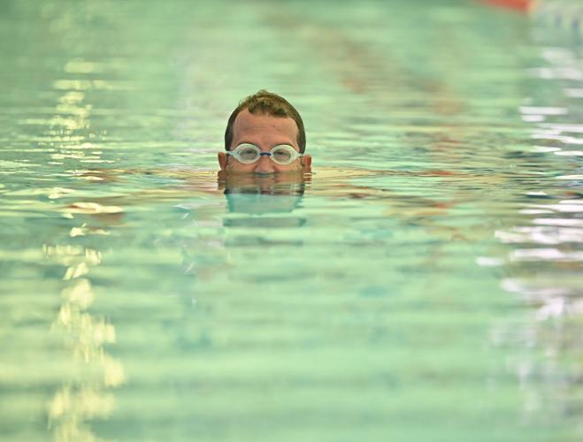 At 61, he's older than the average swimmer. But that's not stopping him ...