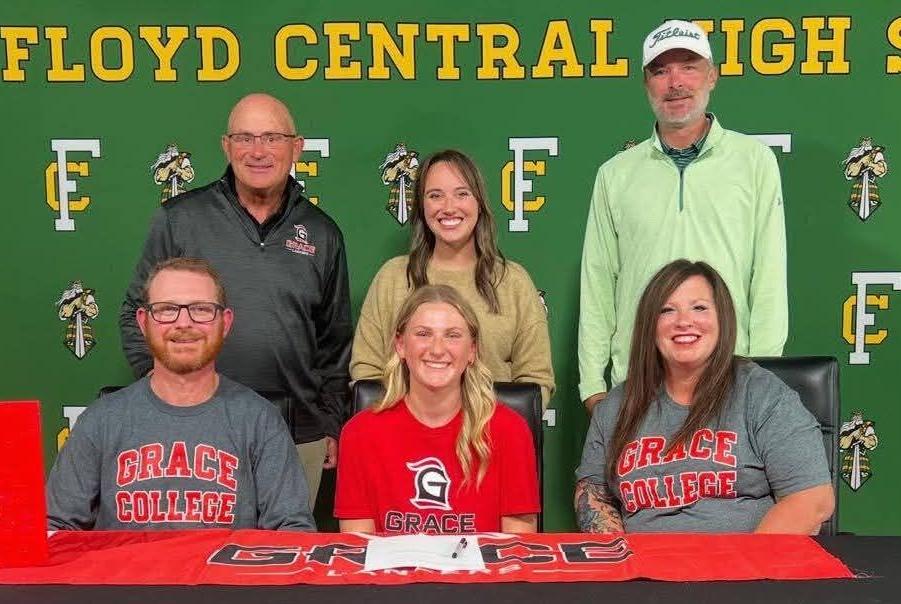 Floyd Central's Abby Wright signs to play golf at Grace College ...