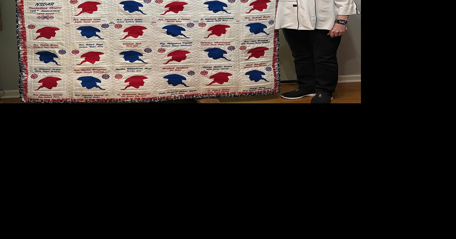 Piankeshaw Chapter of DAR quilt honors members' ancestors ...