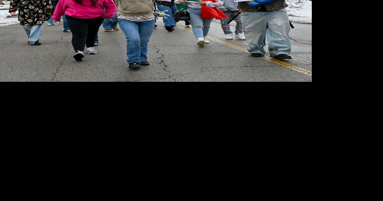 New Albany High School students walk out in protest of ICE | News ...