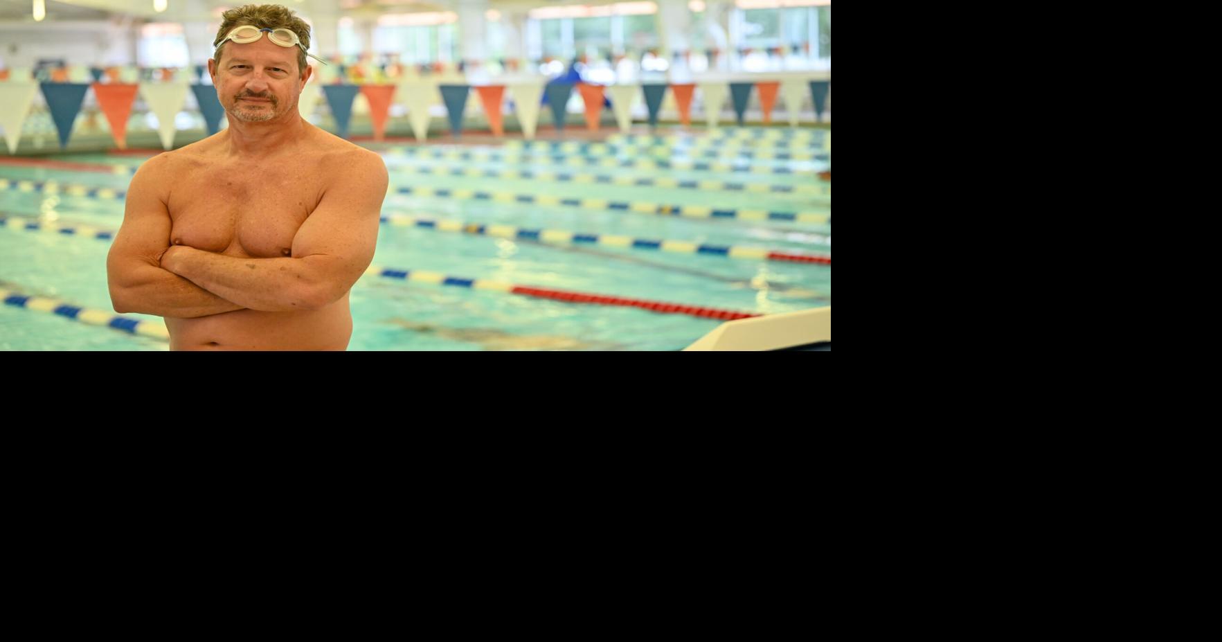 At 61, he's older than the average swimmer. But that's not stopping him ...