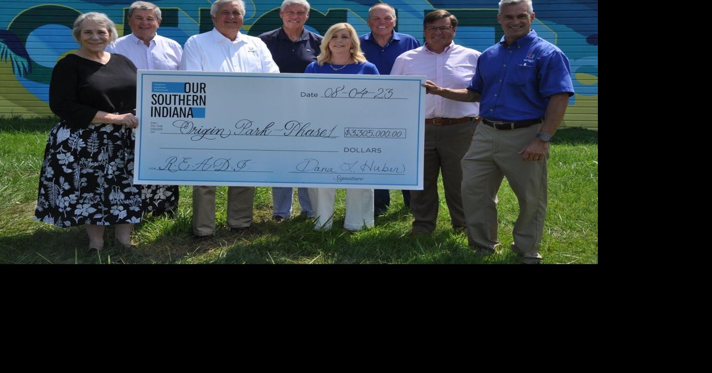 Our Southern Indiana presents $3.305 million READI check for Origin ...