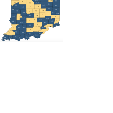 Seven northern Indiana counties in second-riskiest virus category ...