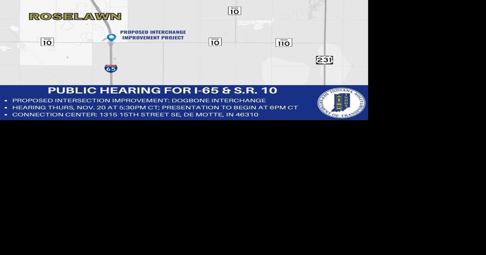 INDOT to hold public hearing on proposed roundabouts at SR 10, I-65 interchange | News | newsbug ...