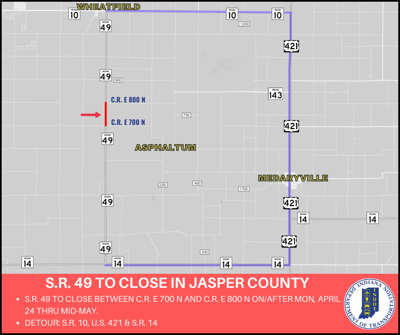 State Road 49 to close between S.R. 10 and S.R. 14 | News | newsbug.info