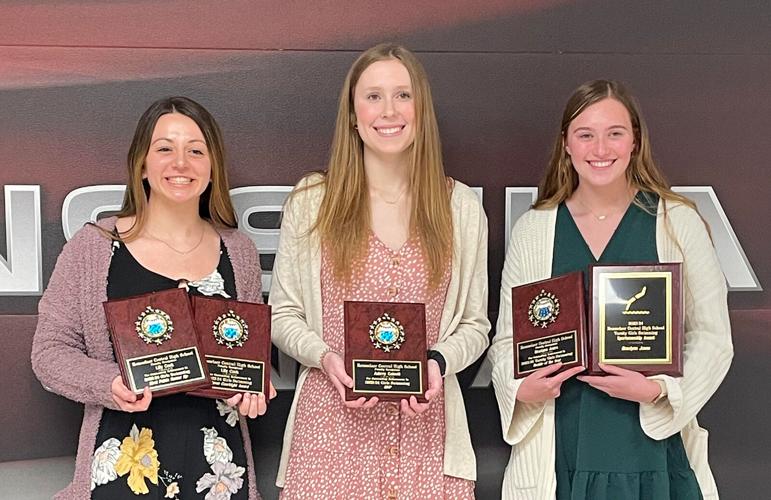 RCHS girls' swimmers collect hardware at awards program | Sports ...