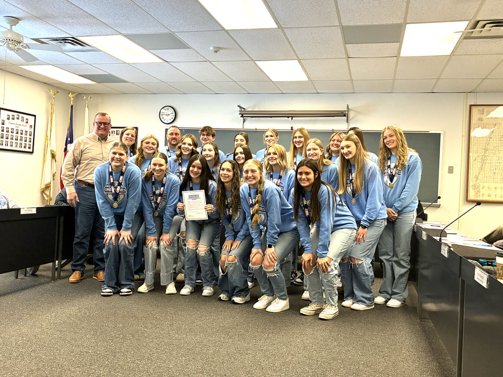 Timberwolves volleyball team honored by county board | News | newsbug.info