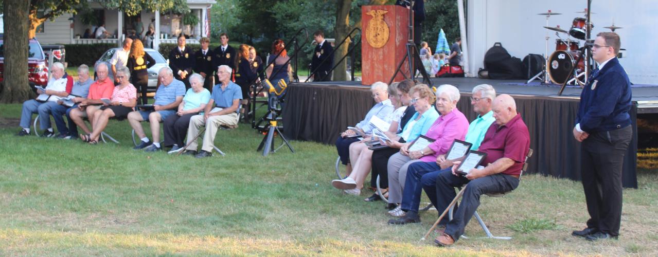 Cissna Park FFA members inducts Cissna Park Crescent Iroquois Hall of ...