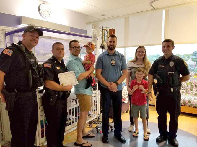 Officers surprise local boy as Honorary Junior Police Chief | Iroquois ...