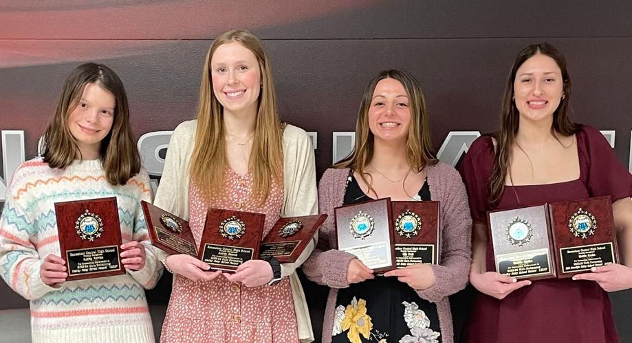 RCHS girls' swimmers collect hardware at awards program | Sports ...