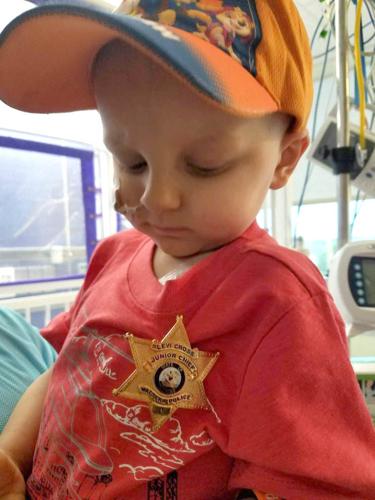 Officers surprise local boy as Honorary Junior Police Chief | Iroquois ...