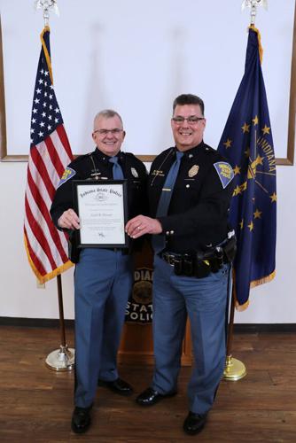 Indiana State Police Sergeant recognized for 30 years of service | News ...