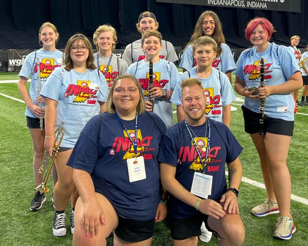 Seeger students perform with Drum Corps International Inpact Band ...
