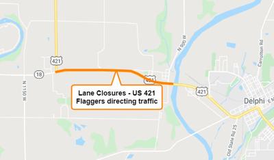 US 421 lane closure begins May 18 west of Delphi | News | newsbug.info