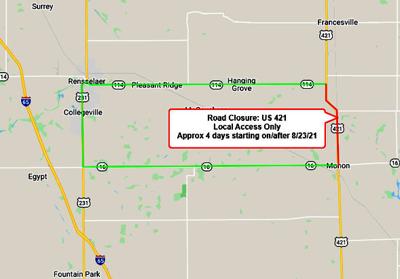 Road closure planned for US 421 seal coating operation | News | newsbug ...