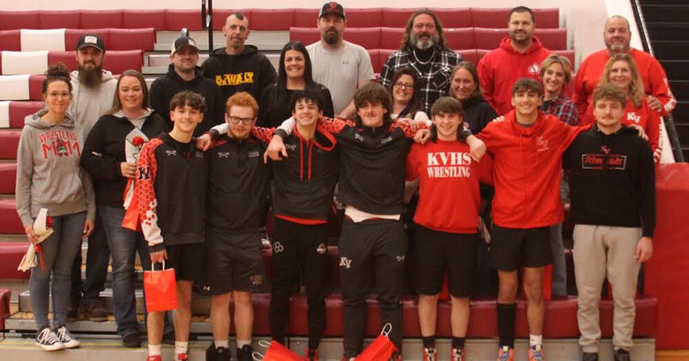 KVHS wrestling team celebrates seniors in loss to state-ranked West ...