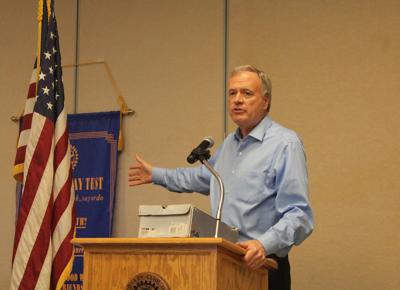 WISH-TV meteorologist stops by Monticello Rotary Club meeting ...