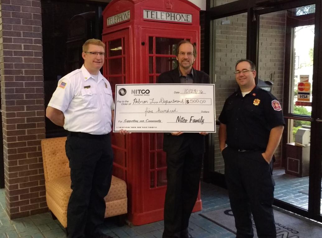 NITCO donates to Hebron Fire Department | News | newsbug.info