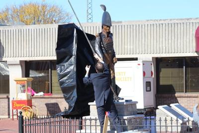 Statue of Col. Isaac White unveiled on Constitution Plaza Sunday ...