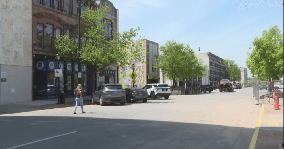 Adams Street reopens, ten months after a fire devastated downtown ...
