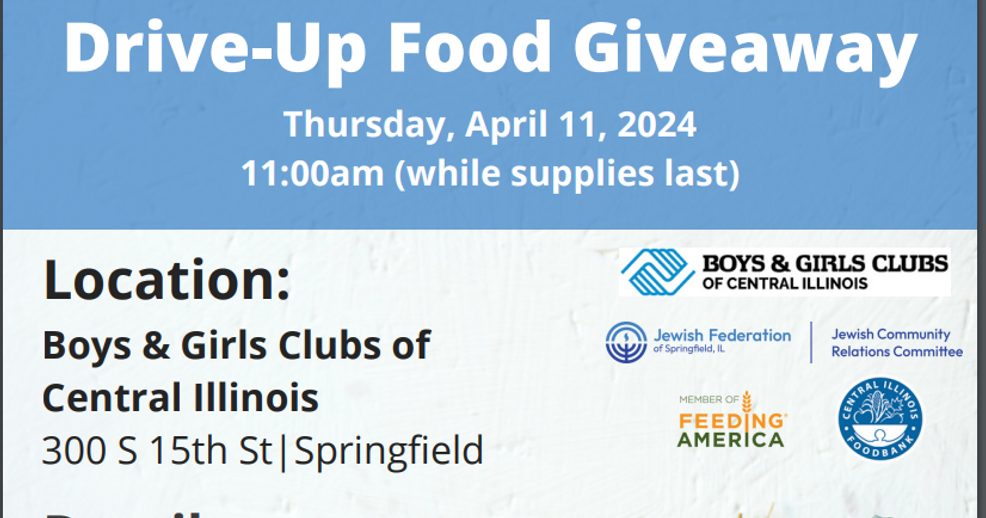 Drive-up food giveaway at Boys & Girls Clubs of Central Illinois ...