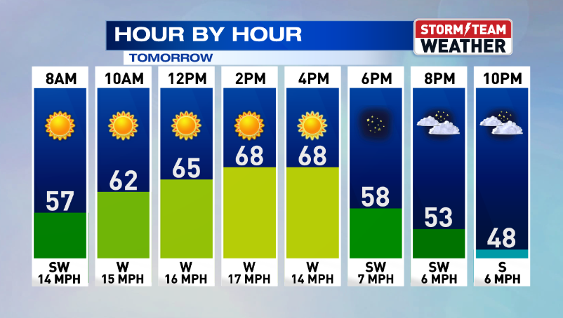 CLOUDY WITH WINDY CONDITIONS & A STRAY SHOWER | Weather | newschannel20.com