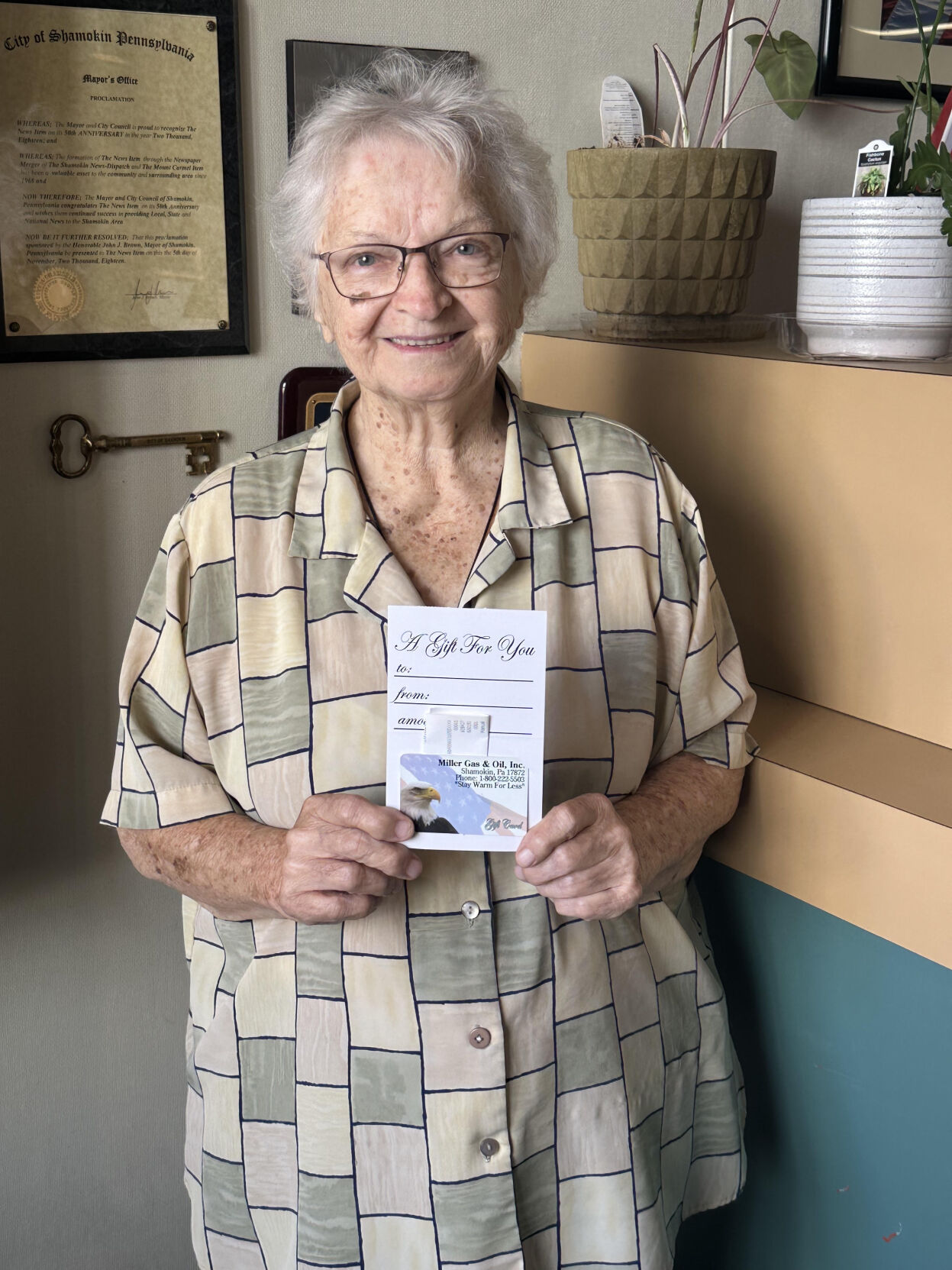 Gas card winner | Local | newsitem.com