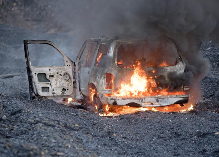 Vehicle burns on Coal Township culm bank | Local | newsitem.com