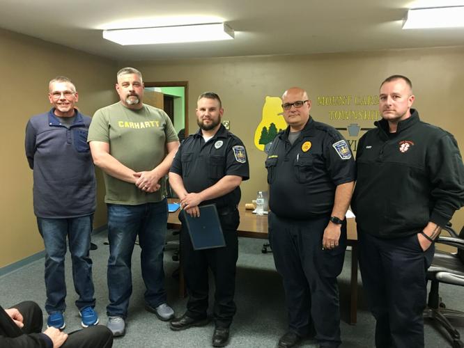 Mount Carmel Township supervisors honor police officer, first ...
