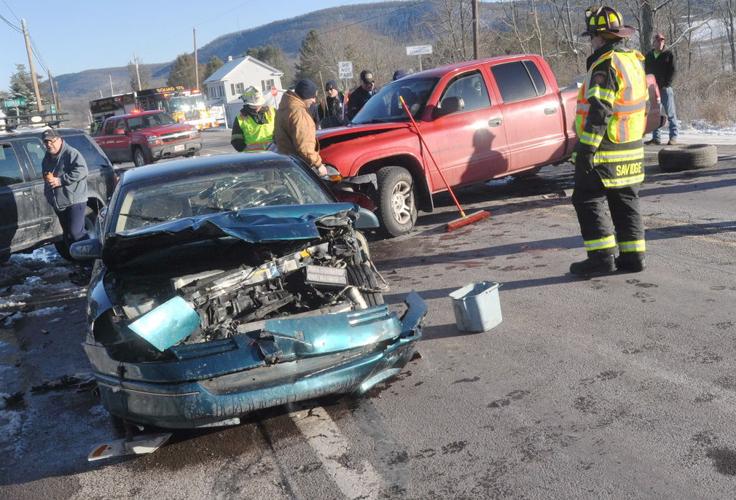 Truck, car collide on Rt. 61 | Local | newsitem.com