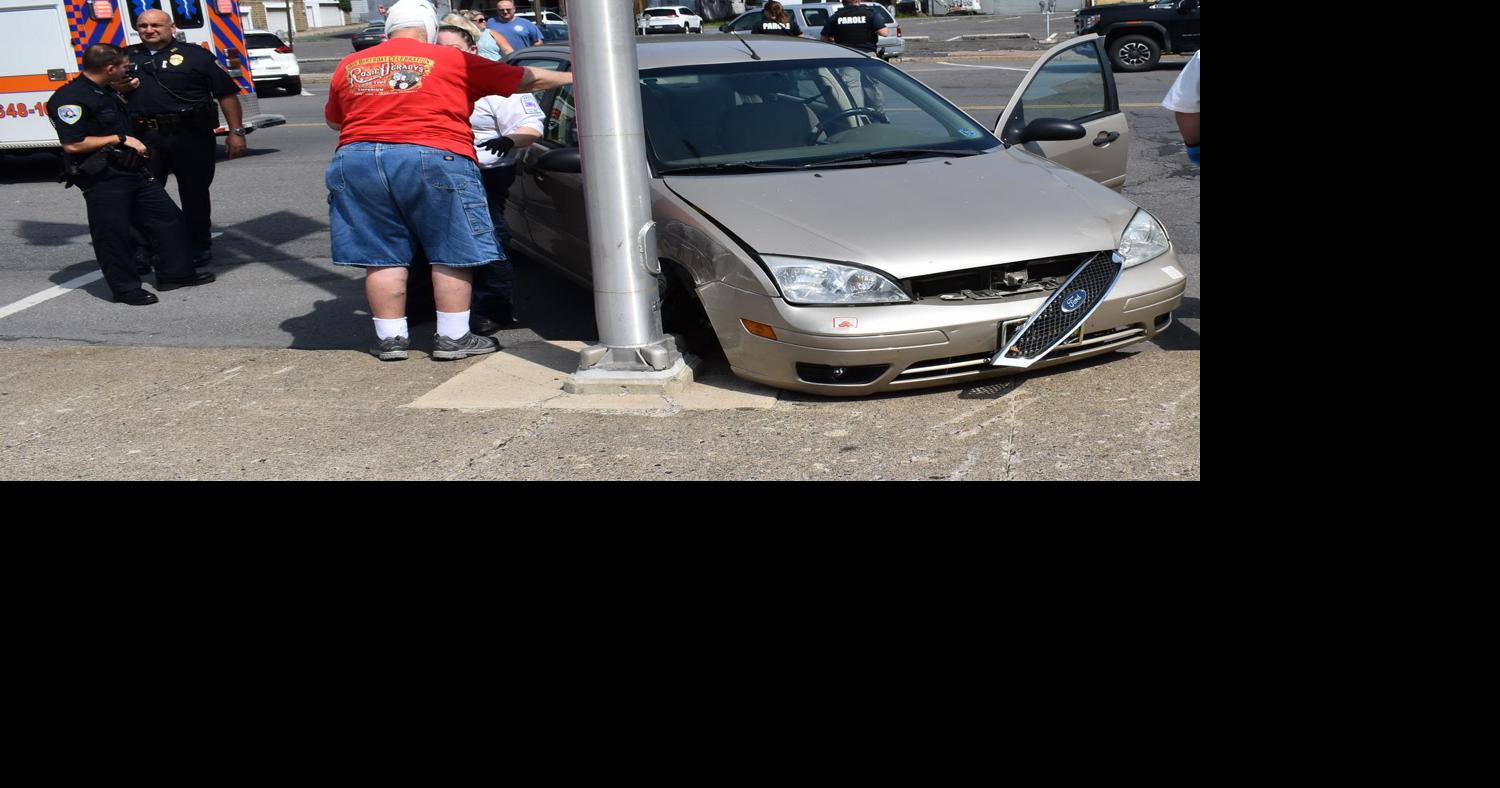 Shamokin man suffers head injury when car hits light pole on ...